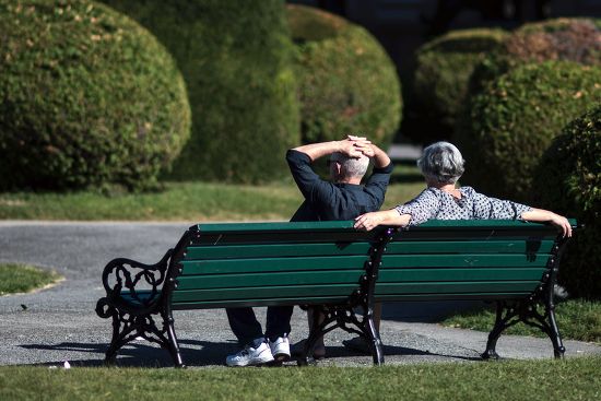 Two People Sit On Bench Mariatheresienplatz Editorial Stock Photo ...