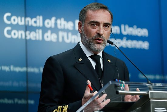 Commander European Union Naval Force Mediterranean Editorial Stock ...