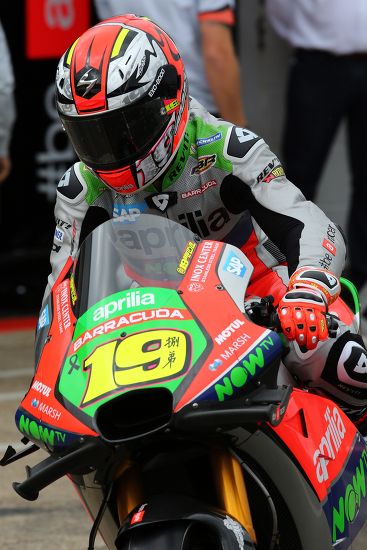 Spanish Rider Alvaro Bautista Aprilia Racing Editorial Stock Photo ...