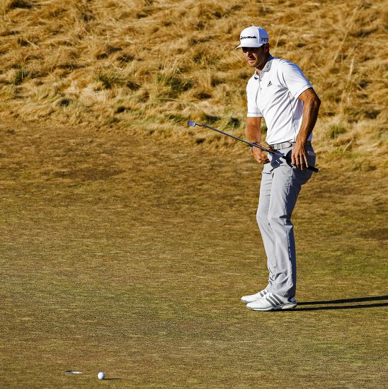 Dustin Johnson Us Watches His Putt Editorial Stock Photo - Stock Image ...
