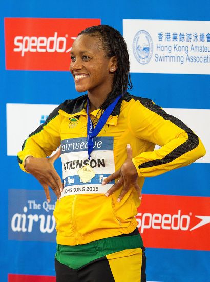 Alia Atkinson Jamaica Smiles On Podium Editorial Stock Photo - Stock ...