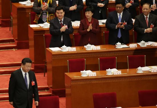 Delegates Clap Chinese President Xi Jinping Editorial Stock Photo ...