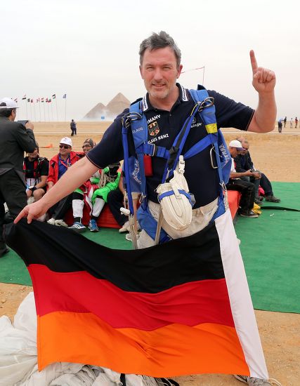 German Parachuter Klaus Renz Poses Photograph Editorial Stock Photo ...