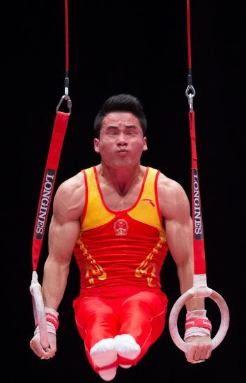Deng Shudi China Performs On Rings Editorial Stock Photo - Stock Image ...