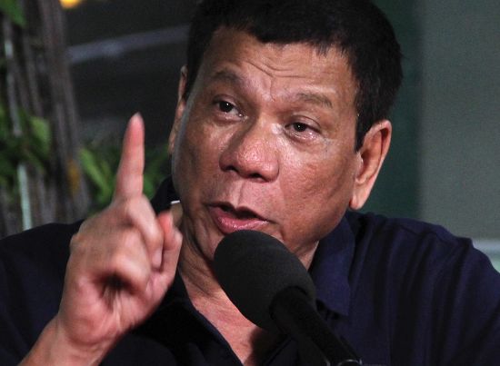 Filipino President Rodrigo Duterte Speaks During Editorial Stock Photo ...