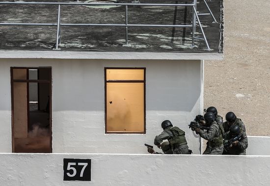 Flashbang Thrown By Special Forces Soldiers Editorial Stock Photo ...