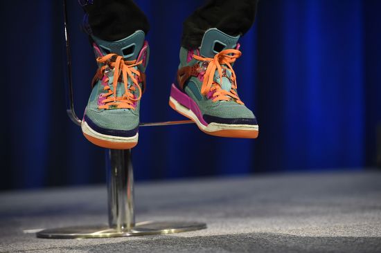 Shoes Coldplay Frontman Chris Martin During Editorial Stock Photo ...