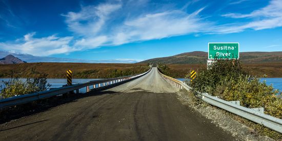 August 27 2016 Susitna River Bridge Editorial Stock Photo - Stock Image ...