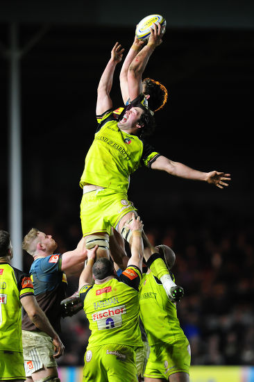 Dom Barrow Leicester Tigers Competes Ball Editorial Stock Photo - Stock ...