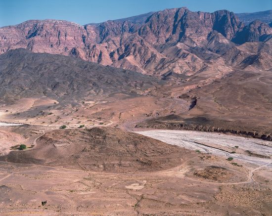 Aerial View Faynan Wadi Araba Site Editorial Stock Photo - Stock Image ...