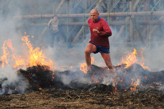 Competitor During Tough Guy Competition Editorial Stock Photo - Stock ...