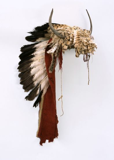 Crow Buffalo Horn Bonnet C 1860 Editorial Stock Photo - Stock Image ...