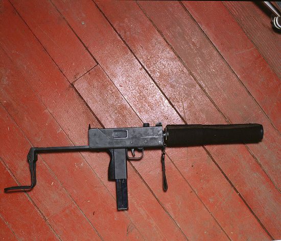 Ingram Mac10 Silenced Submachine Gun Editorial Stock Photo - Stock ...
