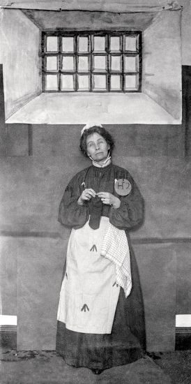 Photograph Mrs Emmeline Pankhurst 18581928 Prison Editorial Stock Photo ...