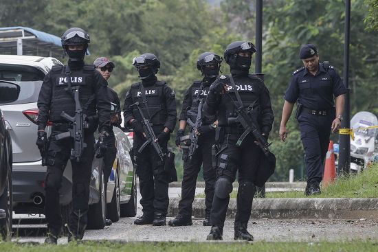 Armed Members Royal Malaysia Police Rmp Editorial Stock Photo - Stock ...