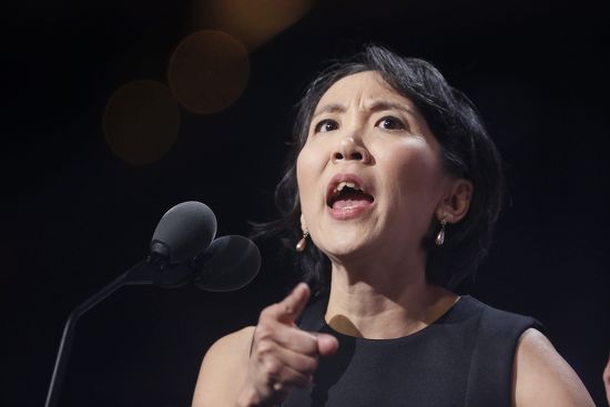 Dr Lisa Shin Speaks During Final Editorial Stock Photo - Stock Image ...