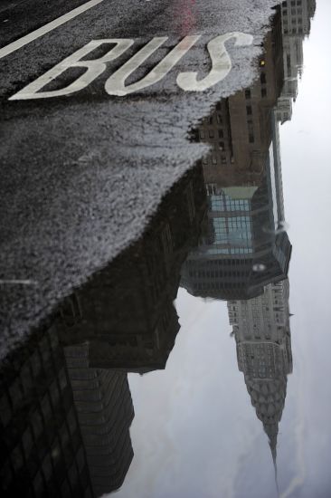 Reflection Chrysler Building Pool Water On Editorial Stock Photo - Stock Image | Shutterstock