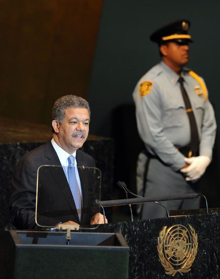 Leonel Fernandez Reyna President Dominican Republic Editorial Stock ...