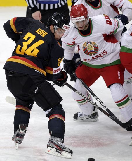 German Benedikt Kohl L Fights Puck Editorial Stock Photo - Stock Image ...
