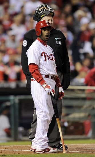 Philadelphia Phillies Batter Jimmy Rollins L Editorial Stock Photo ...