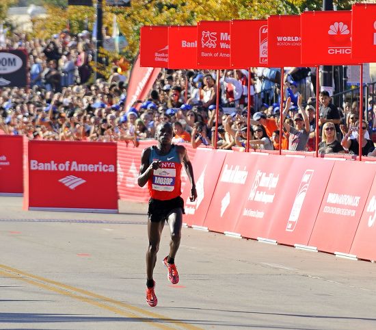 Moses Mosop Kenya Approaches Finish Line Editorial Stock Photo - Stock ...
