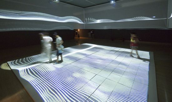 Vistors Enjoy Creating Patterns On Installation Editorial Stock Photo ...