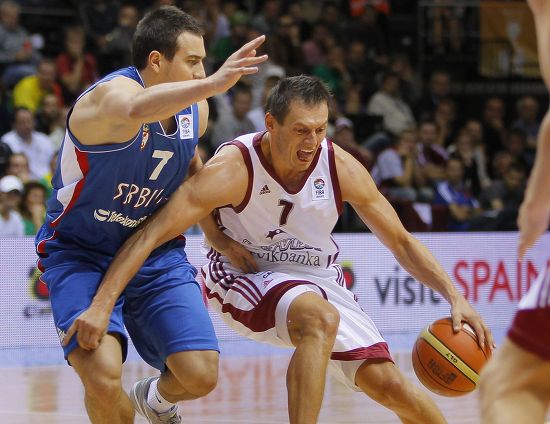 Serbias Ivan Paunic L Tries Block Editorial Stock Photo - Stock Image ...