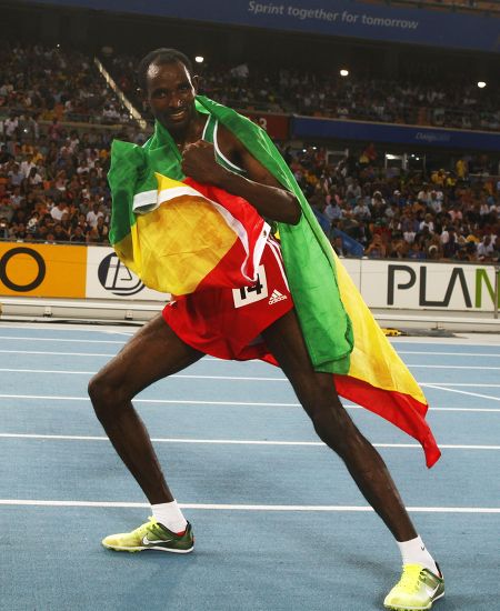 Ibrahim Jeilan Ethiopia Celebrates After Winning Editorial Stock Photo ...