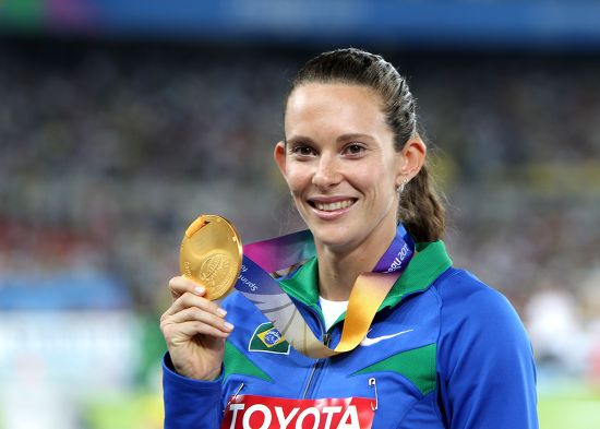 Gold Medalist Fabiana Murer Brazil On Editorial Stock Photo - Stock ...