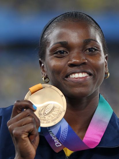 Bronze Medalist Caterine Colombia On Podium Editorial Stock Photo ...
