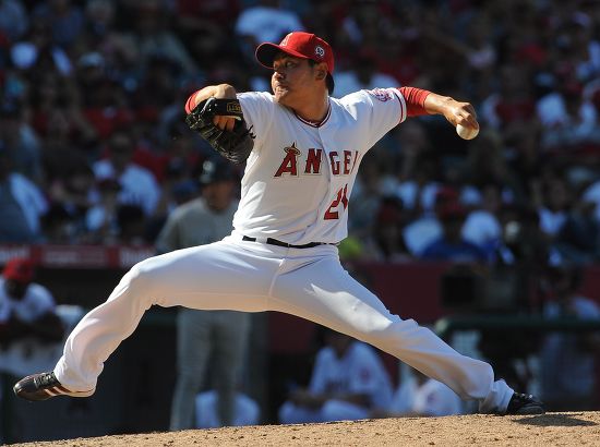 Japanese Pitcher Hisanori Takahashi Los Angeles Editorial Stock Photo ...