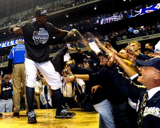 Milwaukee Brewers Center Fielder Nyjer Morgan Editorial Stock Photo ...