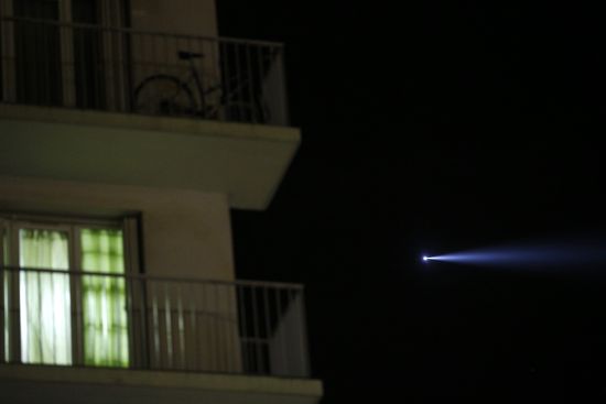 Helicopter Flash Light Flies Over Operation Editorial Stock Photo ...