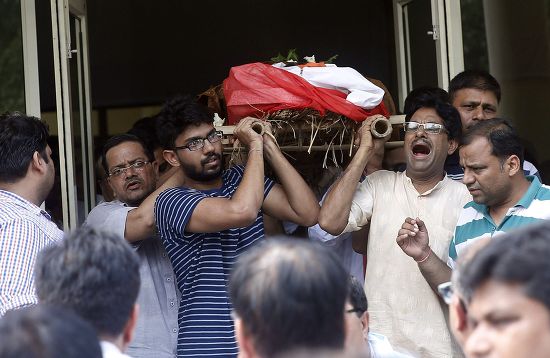 Indians Carry Body 19yearold Indian Tarishi Editorial Stock Photo ...