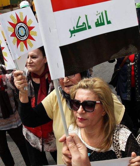 Iraqi Communist Party Members Hold 1958 Editorial Stock Photo - Stock ...