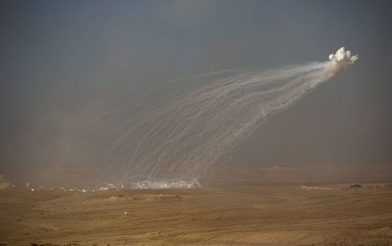 Israel Shells Explode During Joint Aviation Editorial Stock Photo ...