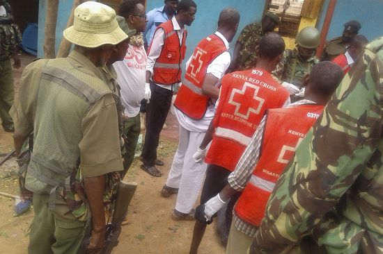 Kenyan Soldiers Red Cross Workers Gather Editorial Stock Photo - Stock ...