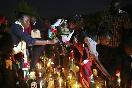 Kenyans Light Candles They Gather Honour Editorial Stock Photo - Stock ...