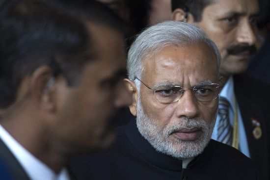 India Prime Minister Narendra Modi Walks Editorial Stock Photo - Stock ...