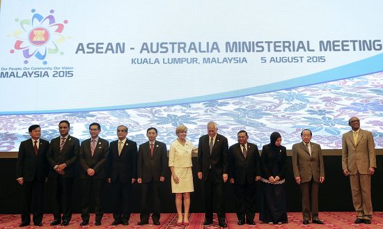 Asean Representatives Pose Family Photograph During Editorial Stock ...