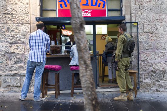 Armed Israeli Solder Waits His Turn Editorial Stock Photo - Stock Image ...