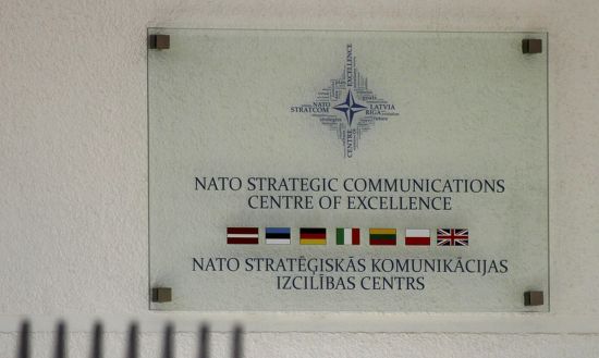 Sign Building Nato Strategic Communications Centre Editorial Stock ...