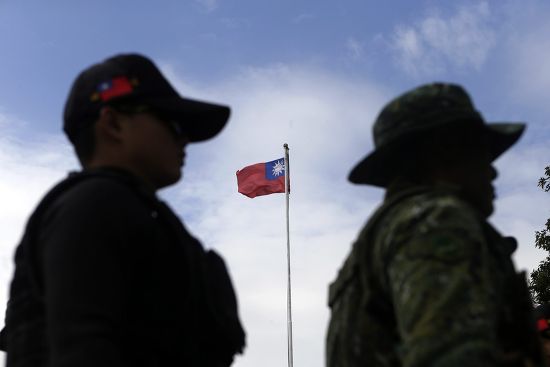 Taiwan Army Frogmen Marine Stand Guard Editorial Stock Photo - Stock ...