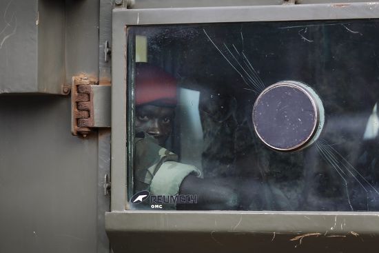 Military Police Officer Looks Out Window Editorial Stock Photo - Stock ...
