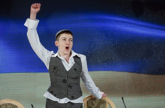 Nadia Savchenko Ukrainian Pilot Member Ukrainian Editorial Stock Photo ...