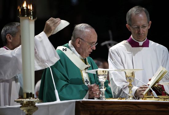Priest Removes Pope Franciss Zucchetto Hat Editorial Stock Photo ...