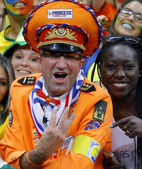 Netherlands Supporters Celebrate After Winning Fifa Editorial Stock ...