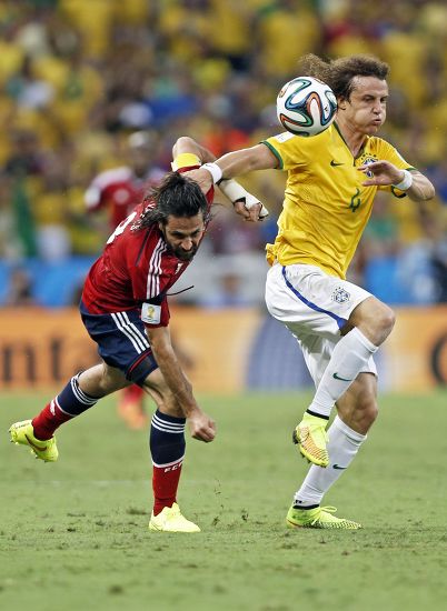 Colombias Mario Yepes L Brazils David Editorial Stock Photo - Stock ...