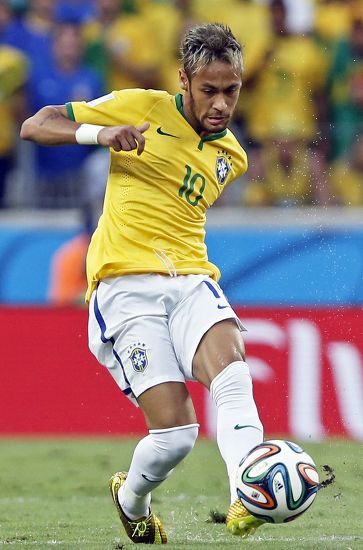 Brazils Neymar Jr Controls Ball During Editorial Stock Photo - Stock ...