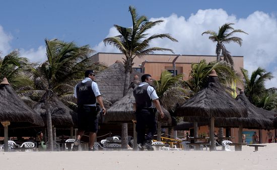 Brazilian Police Officers Patrol On Beach Editorial Stock Photo - Stock ...